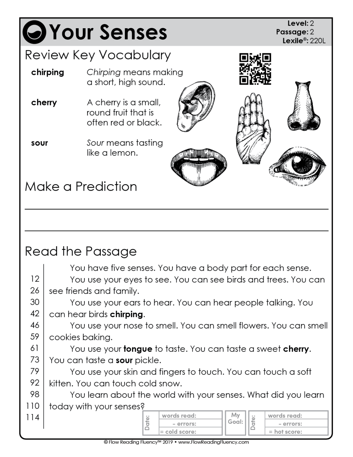Level 2: Flow Reading Fluency (PRINTABLE) • Teacher Thrive