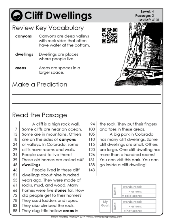 Level 4: Flow Reading Fluency (PRINTABLE) • Teacher Thrive