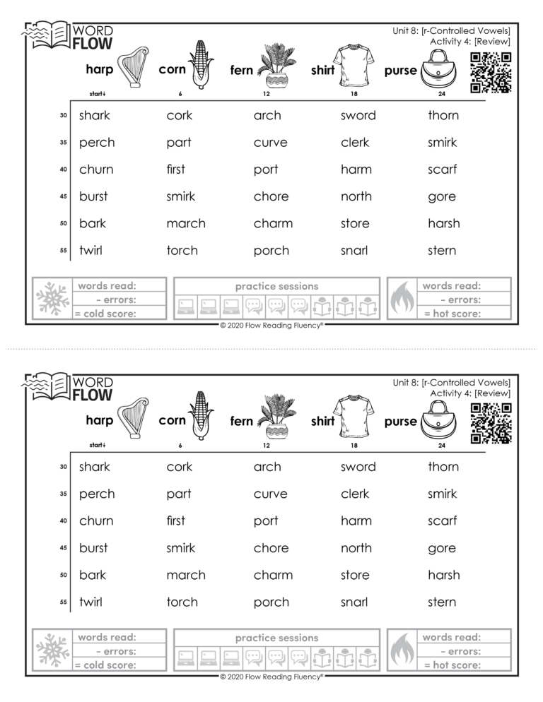 Word Flow: Phonics-Based Flow Reading Fluency (PRINTABLE) • Teacher Thrive