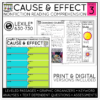 3rd Grade Cause and Effect Nonfiction Text Structure Reading ...