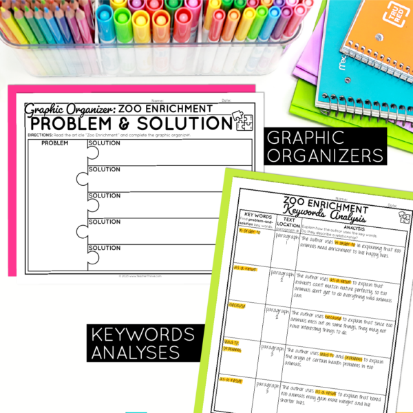 3rd Grade Problem and Solution Nonfiction Text Structure Reading ...