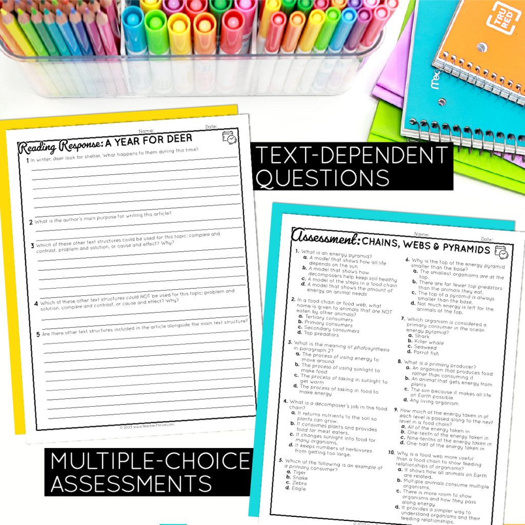 4th Grade Order and Sequence Nonfiction Text Structure Reading ...