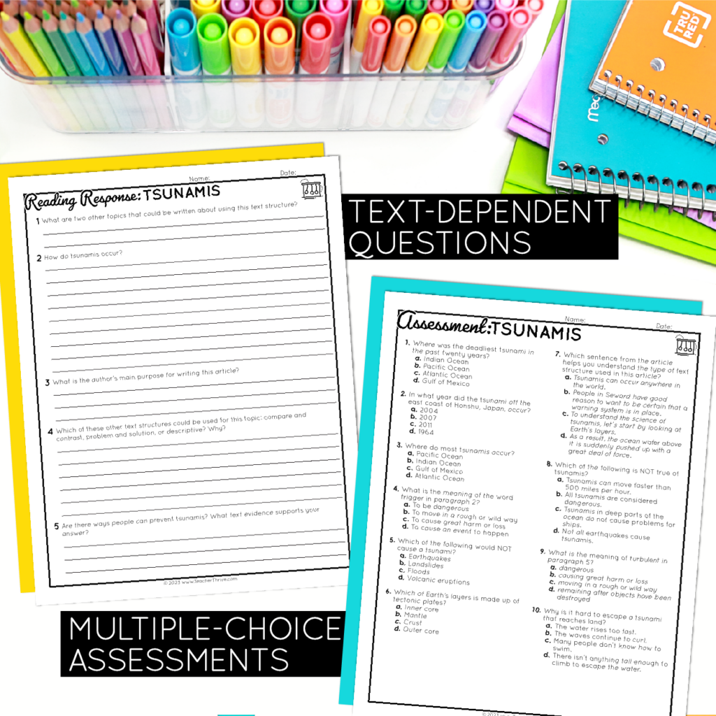 4th Grade Cause and Effect Nonfiction Text Structure Reading ...